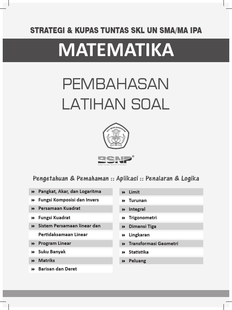 Pembahasan Latihan Soal UN SKL IPA PDF | PDF | Cell Communication ...