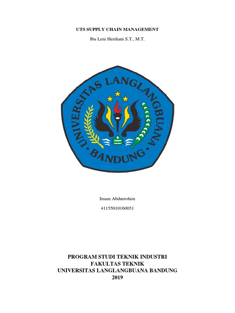 UTS SUPPLY CHAIN MANAGEMENT Imam | PDF