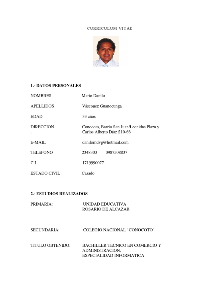 Curriculum Vitae Nuevo | PDF | Ciencia y matemáticas