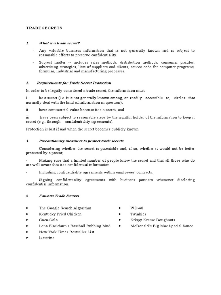 Understanding Trade Secrets | PDF | Trade Secret | Intellectual Property