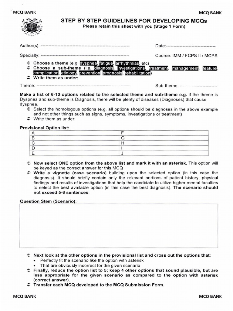 Guidelines - 50 MCQs PDF | PDF | Multiple Choice | Clinical Medicine