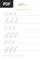 Buffet Script Guide | PDF | Calligraphy | Printing