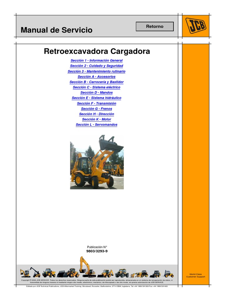 Manual Servicio De Retro Pdf Energía Y Recursos Naturaleza
