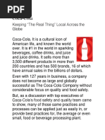 The Coca Cola Quality Management System... | PDF | The Coca Cola ...