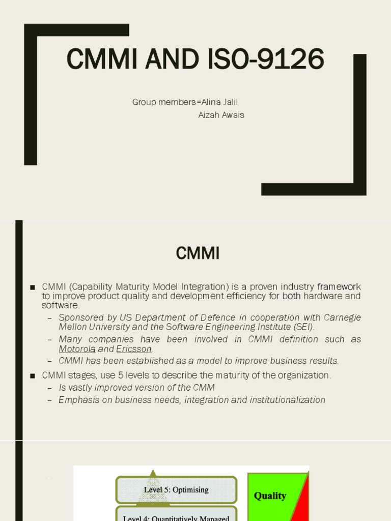 CMMI | PDF | Business | Software Engineering