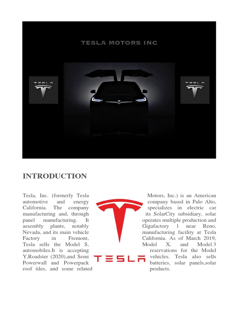 Tesla INC and Elon Musk | PDF | Strategic Management | Organizational ...