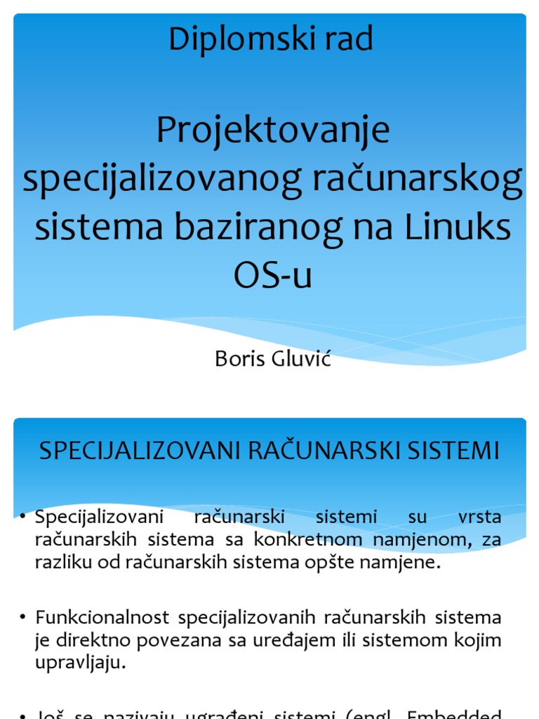Prezentacija Za Diplomski Rad | PDF