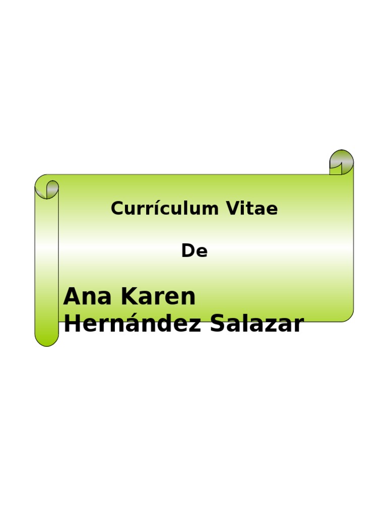 Curriculum Ana Karen | PDF