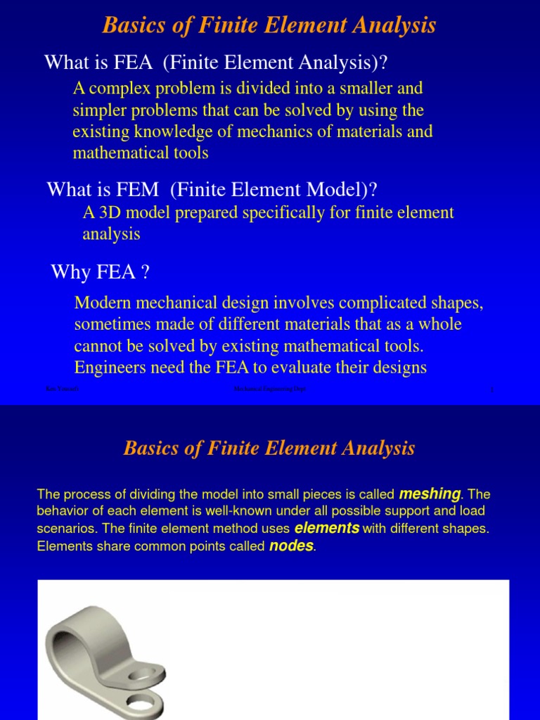 13 - Fea PDF | PDF | Finite Element Method | Yield (Engineering)