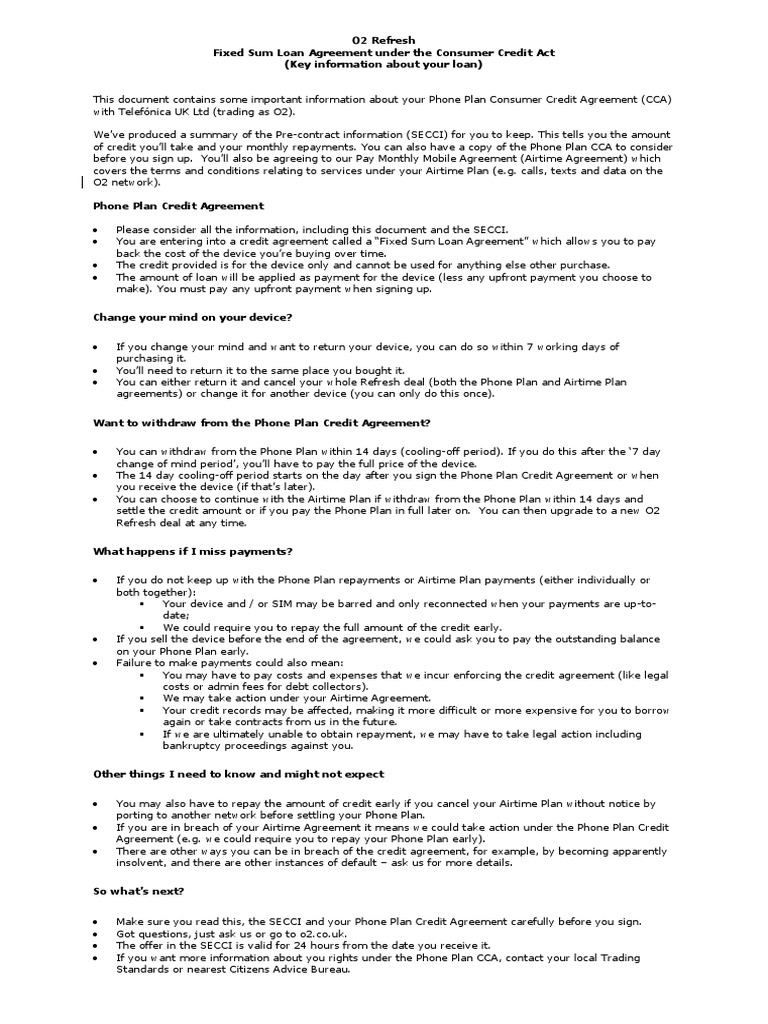 O2 Refresh Key Info PDF | Download Free PDF | Credit | Finance & Money ...