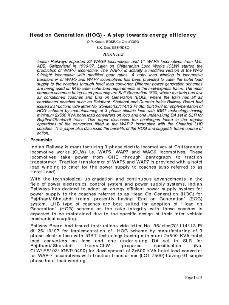 Paper On HOG PDF | PDF | Alternating Current | Transformer