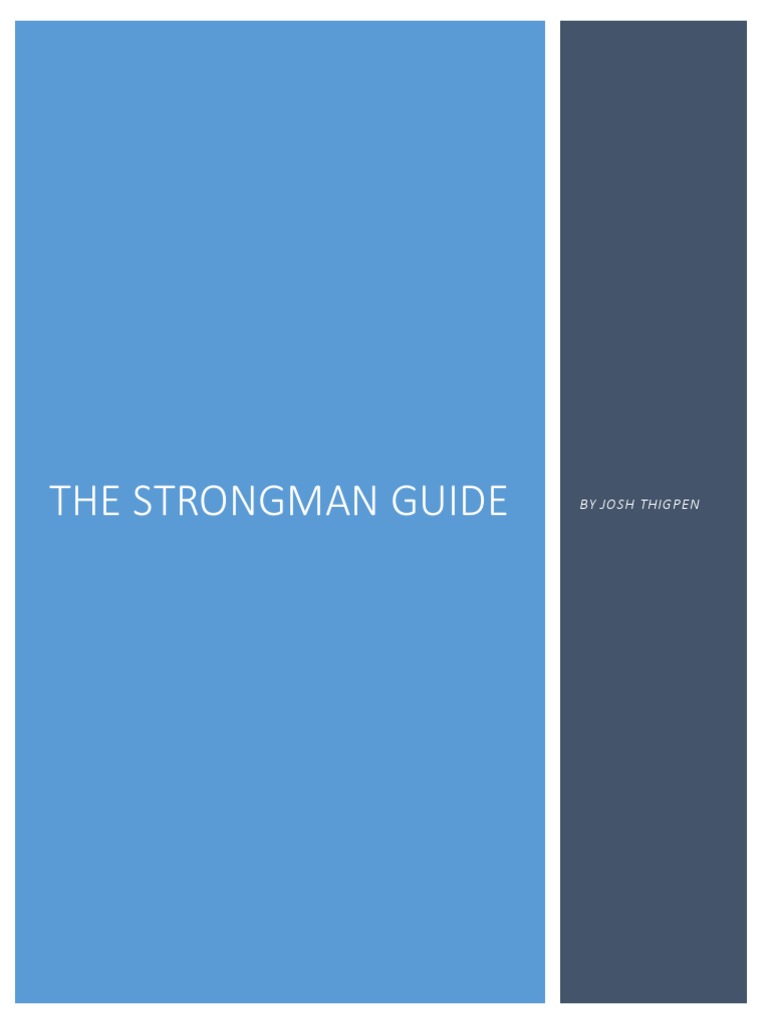Strongman Training Guide by Josh Thigpen | PDF | Athletic Sports ...