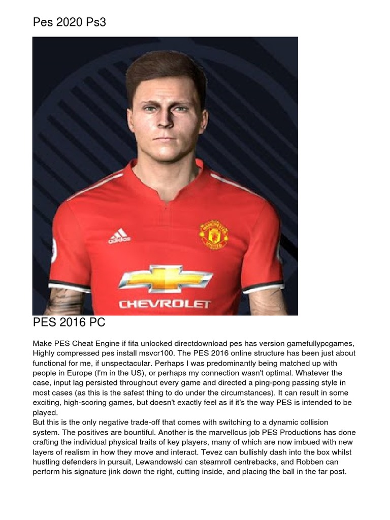PES 2020 for PS3: Download & Features | PDF | Sports & Recreation ...