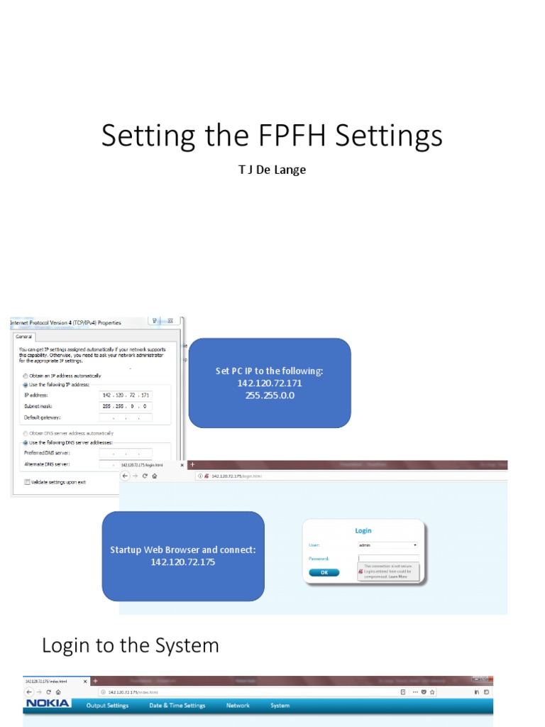 Setting The FPFH Settings | PDF