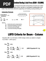 Steel - Ch5 Beam Column 1 | PDF | Bending | Buckling