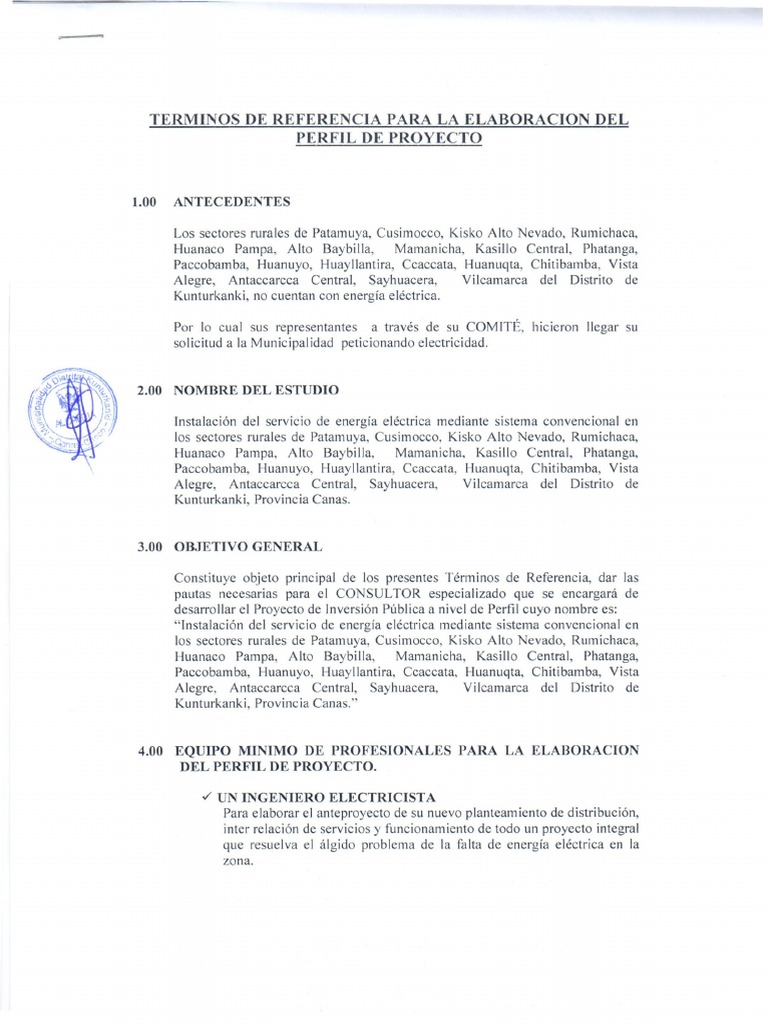 TRD Perfil de Proyecto | PDF | Economias | Naturaleza