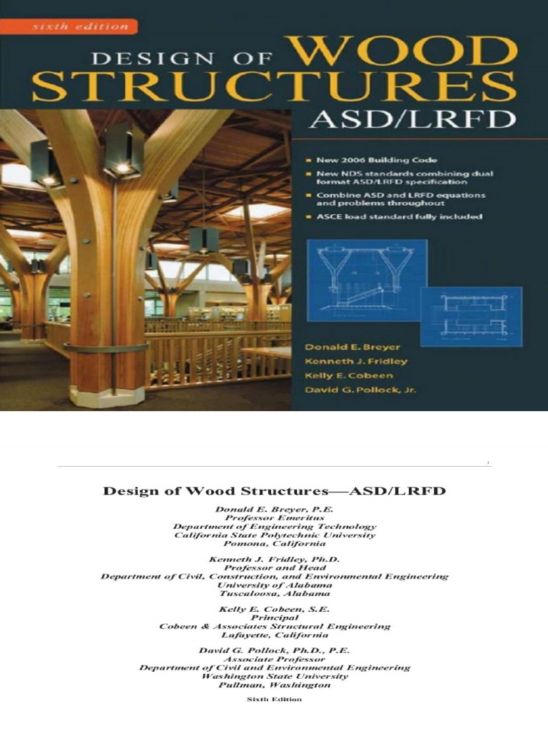 Design of Wood Structures 6th Edition PDF | PDF