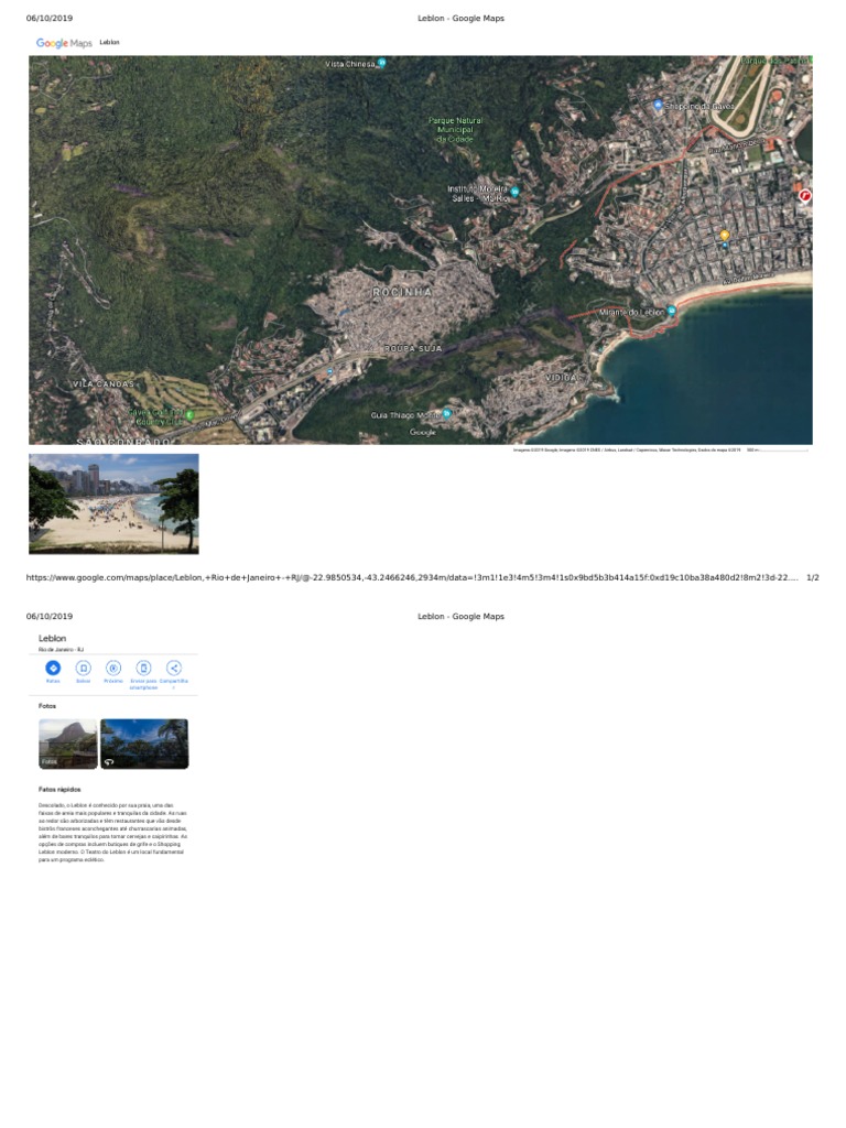 Leblon - Google Maps | PDF