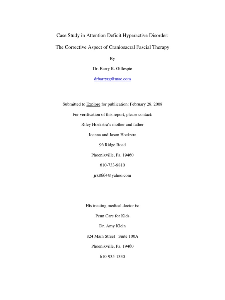 Adhd Case Study | PDF | Attention Deficit Hyperactivity Disorder ...