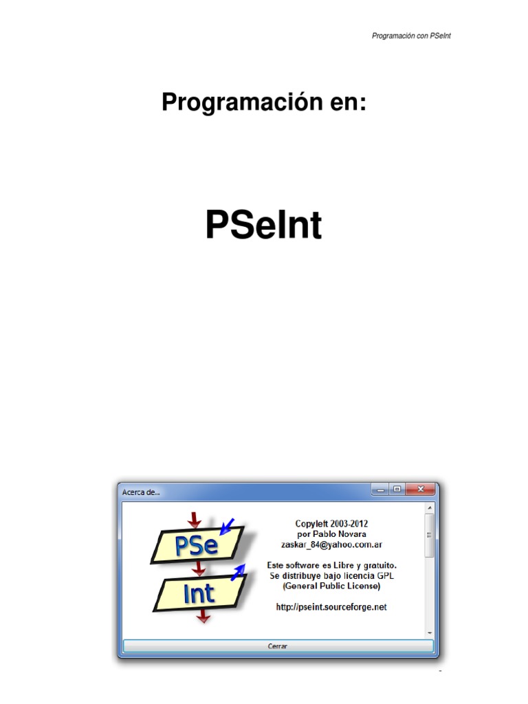 Manual PSeInt Básico | PDF | Programa de computadora | Programación