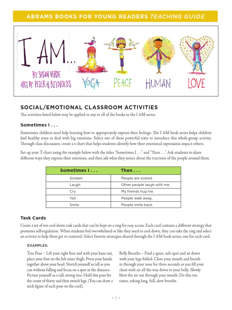 I Am Series Teaching Guide | PDF | Empathy | Compassion