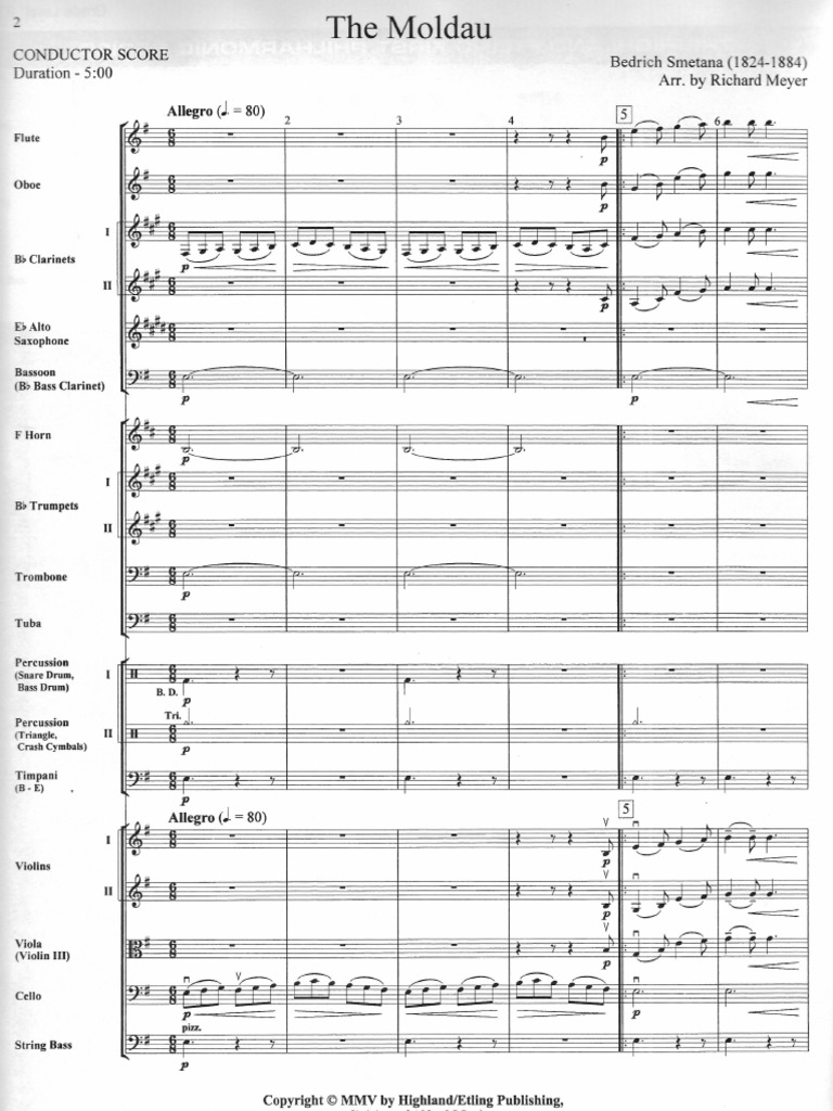 The Moldau Meyer SCORE | PDF