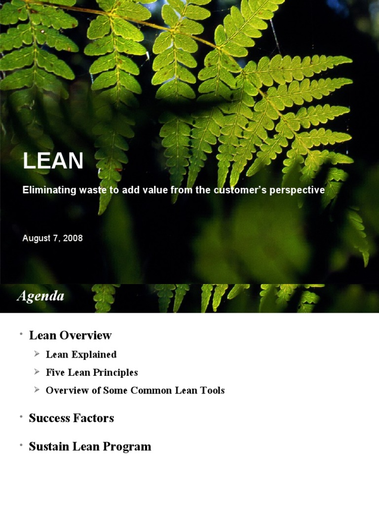 ESCM Research Introduction To Lean | PDF | Leadership | Six Sigma