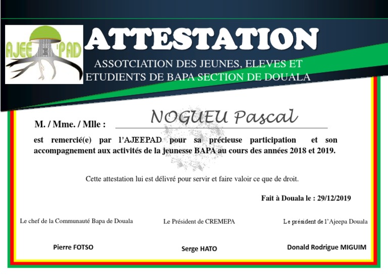ATTESTATION | PDF