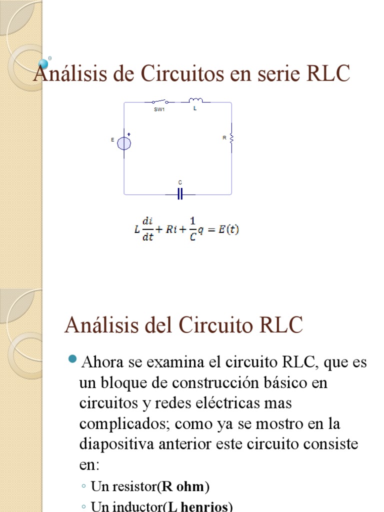 Análisis de Circuitos en Serie RLC | PDF | Ciencia y matemáticas