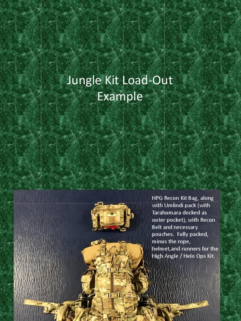 Jungle Kit Load-Out Example | PDF | Equipment | Clothing