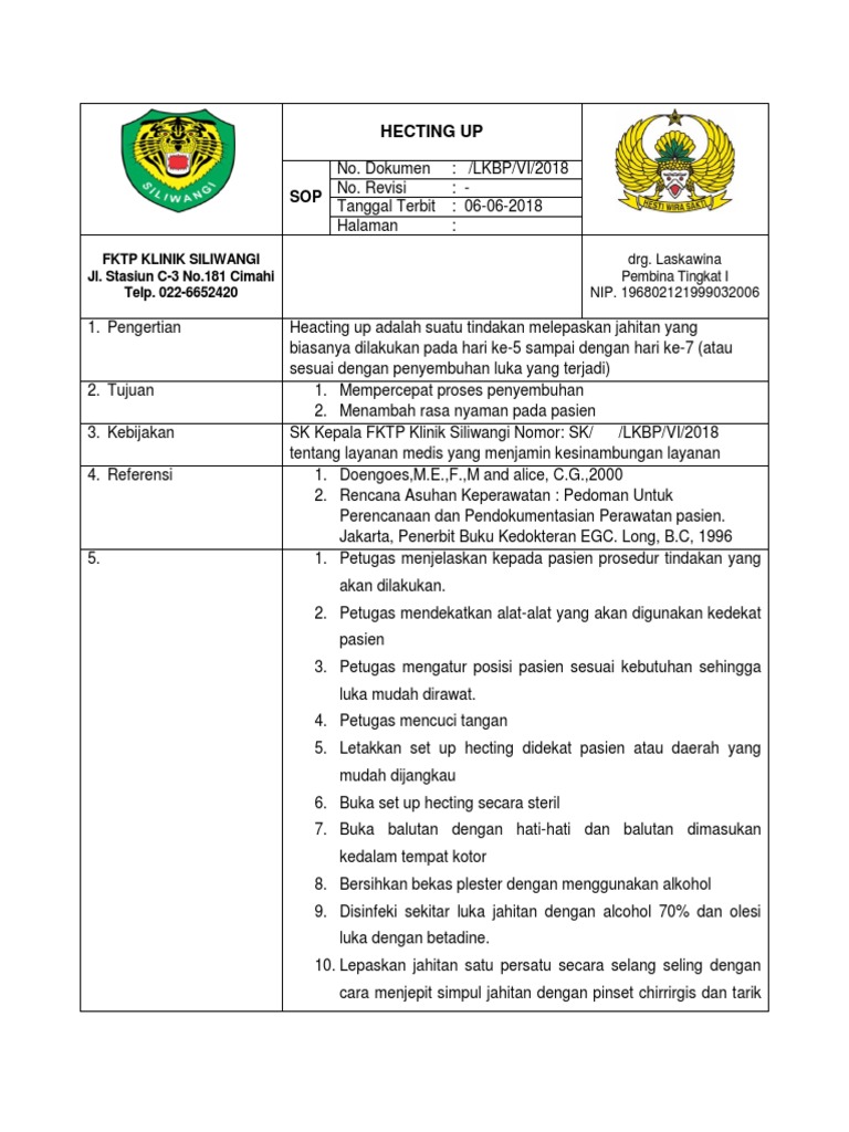 Sop Hecting Up | PDF
