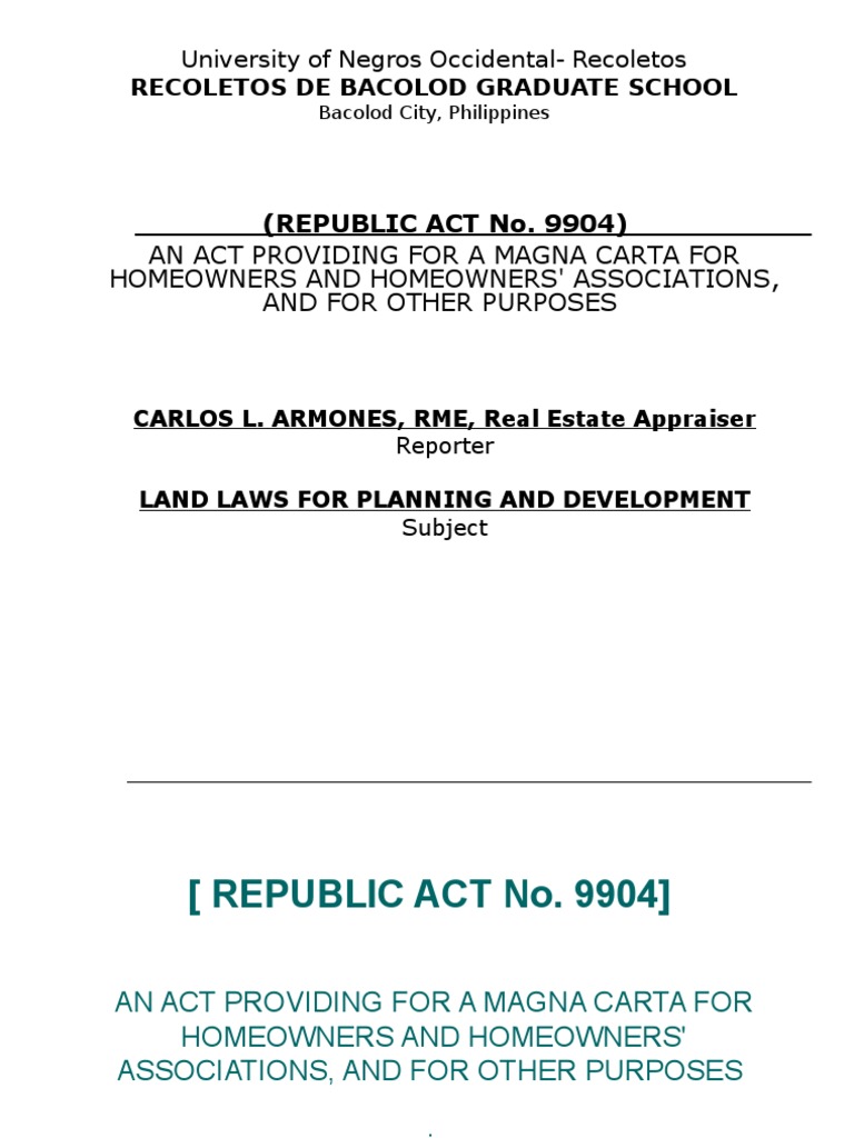 A Report On RA 9904 | PDF | Proxy Voting | Board Of Directors