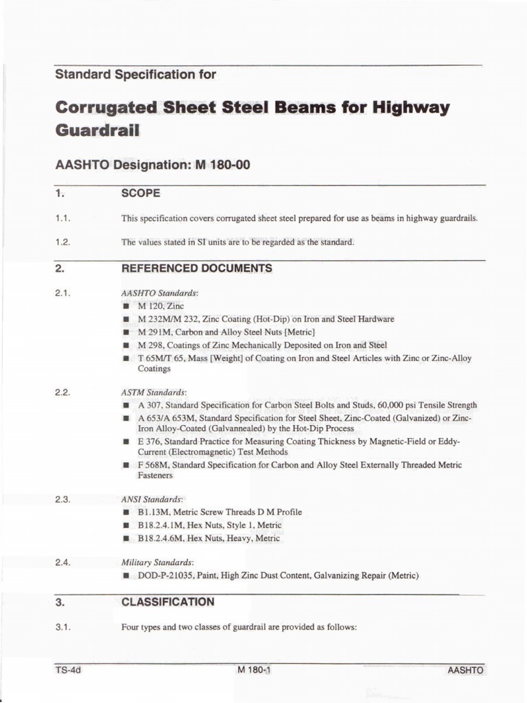 Aashto M-180 PDF | PDF | Galvanization | Screw