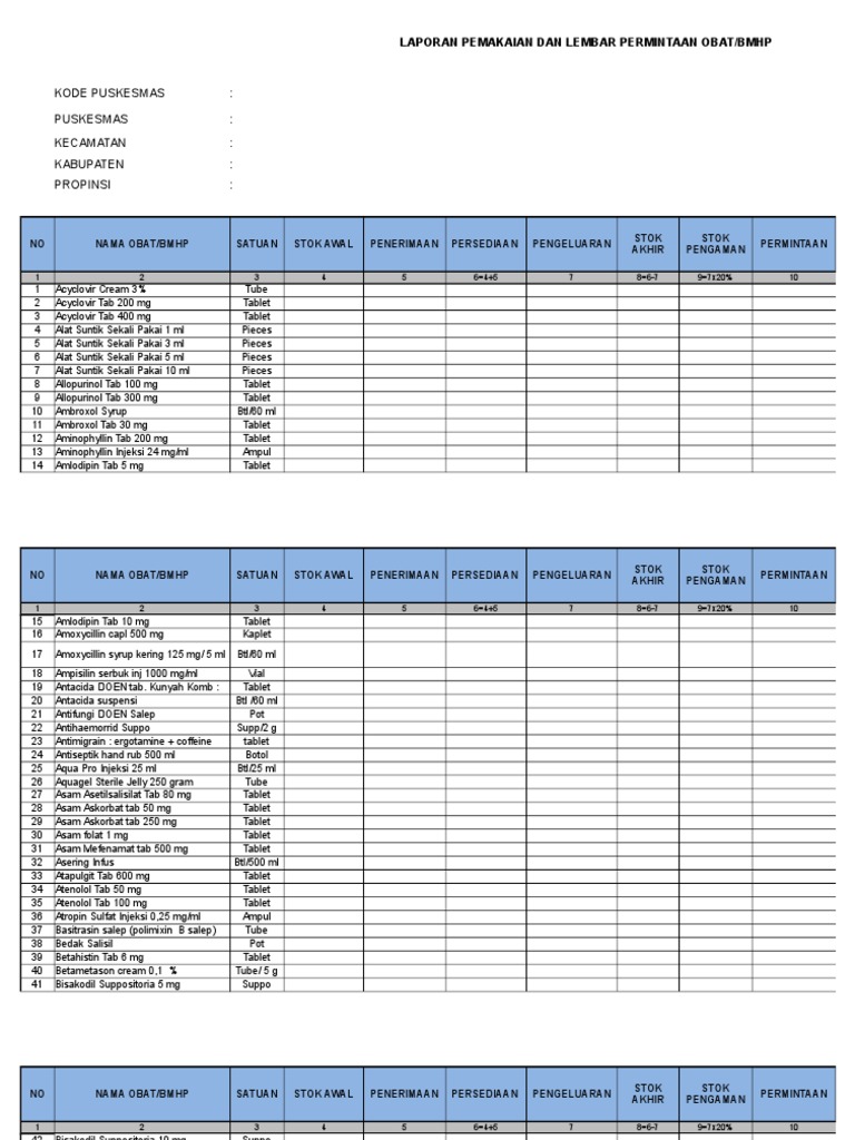 Format Lplpo 2020 | PDF | Drugs | Rtt