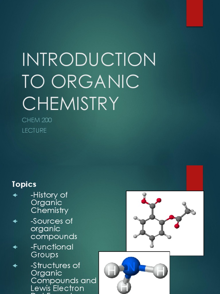 Introduction To Organic Chemistry 3 | PDF | Organic Compounds ...