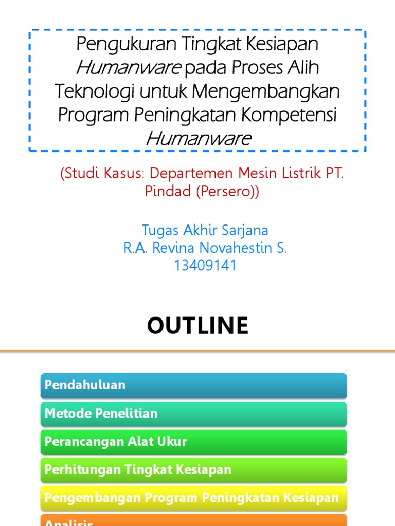 Contoh Presentasi TA Revina | PDF | Komputer