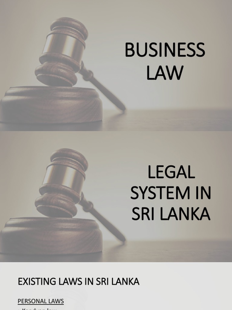 Legal-System - Law One | PDF | Sri Lanka | Marriage