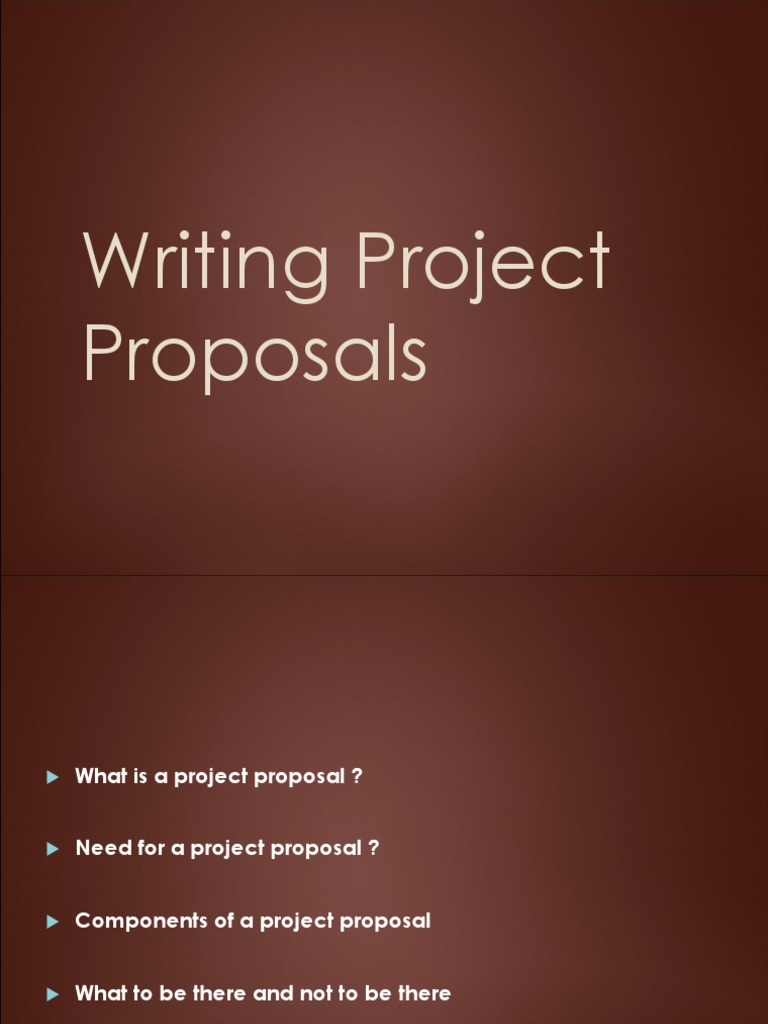 How To Prepare Project Proposals | PDF | Goal | Evaluation