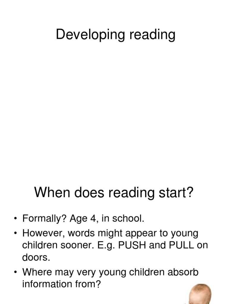 Developing Reading | PDF | Language Acquisition | Learning