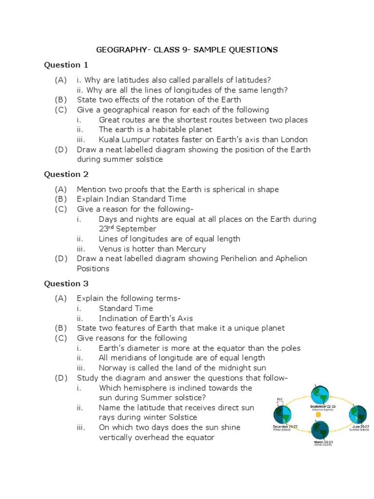ICSE Geography Class 9 | PDF | Earth | Rock (Geology)