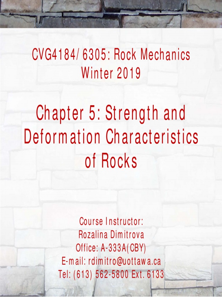 CVG 4184 - 6305 - Ch5 - Strength and Deformation PDF | PDF | Strength ...