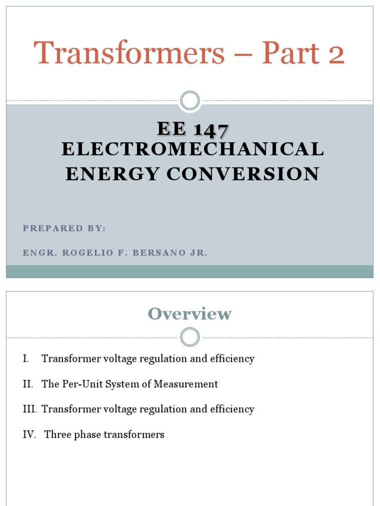 Transformers Part 2 | PDF | Ac Power | Electrical Impedance