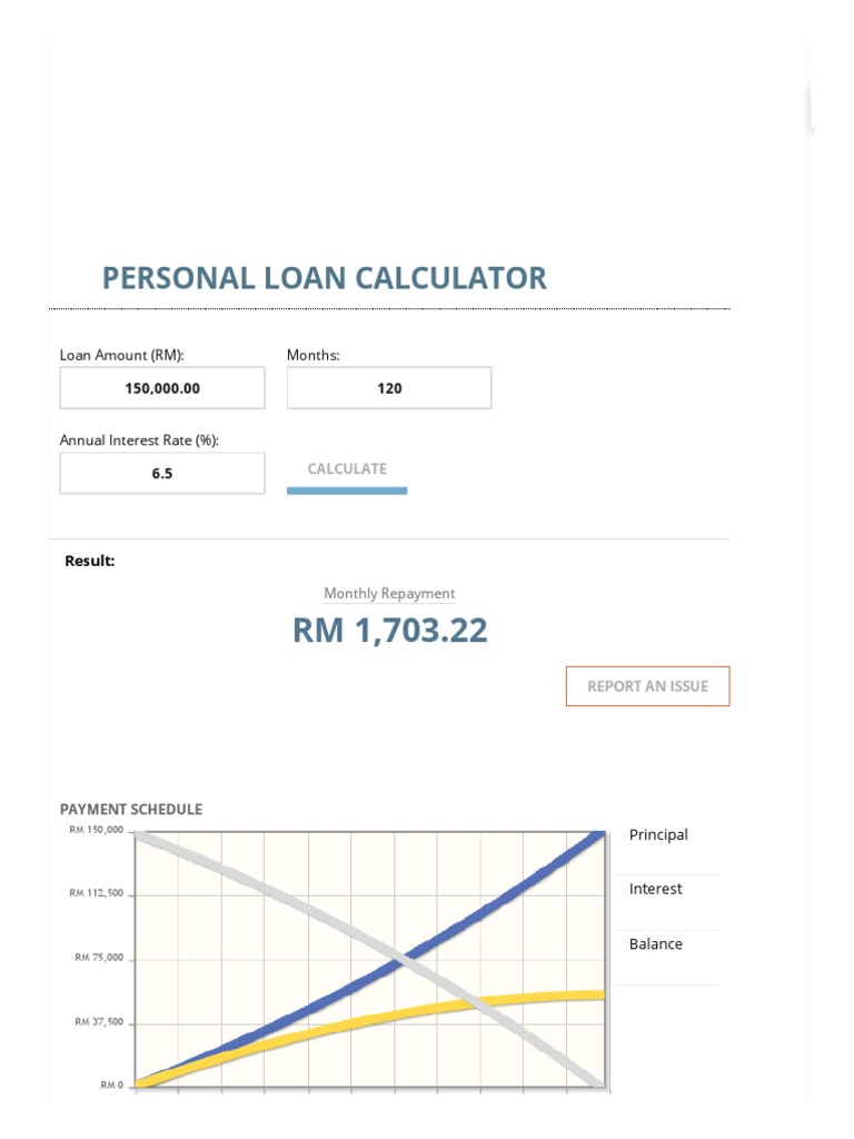 Personal Loan Calculator Malaysia - Calculator - Com.my PDF | PDF ...