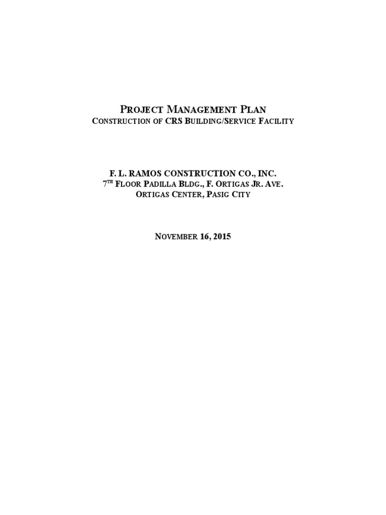 CRS Project-Management-Plan | PDF | Project Management | Risk Management