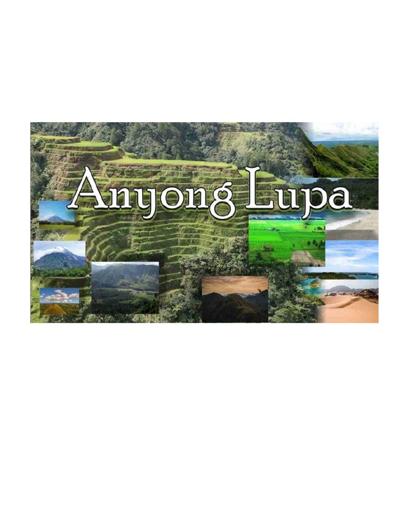 Anyong Lupa Printed | PDF
