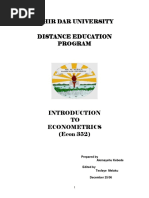 Econometrics 2 Exam Answers | PDF | Multicollinearity | Estimator