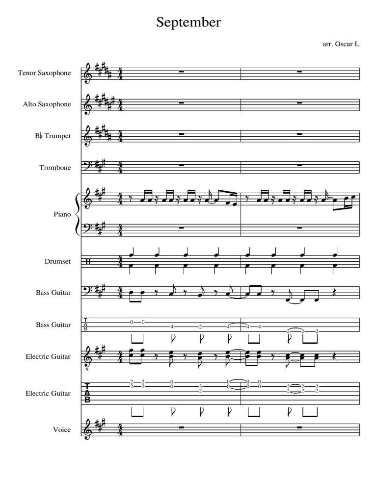 September - Earth Wind and Fire | PDF | Music Technology | American ...