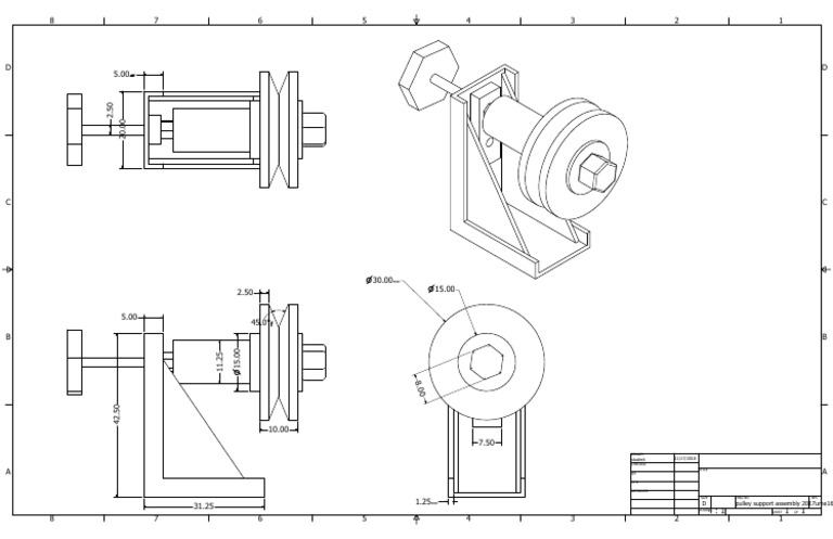 Pulley Support Assembly 2017ume1609-1 PDF | PDF
