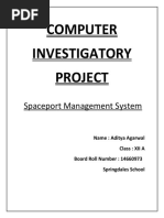 Flight Management For Class12 | PDF | Oracle Database | Data Management