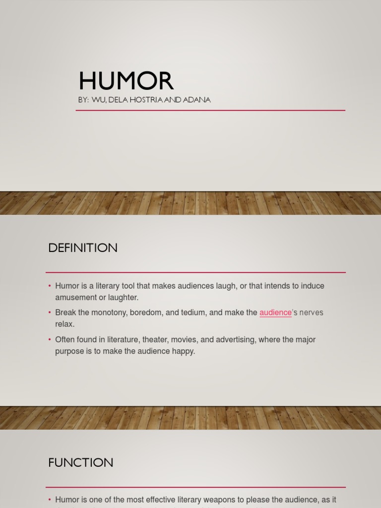 Types of Humor in Literature | PDF | Irony | Pride And Prejudice
